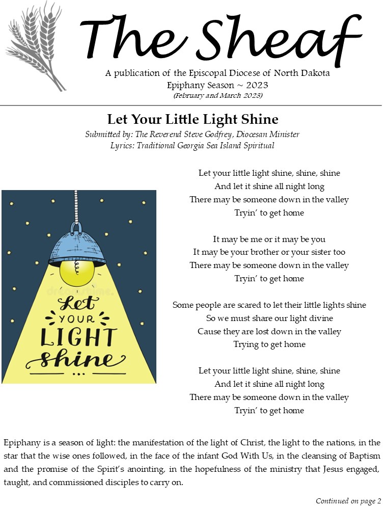 The Sheaf – Episcopal Diocese of North Dakota