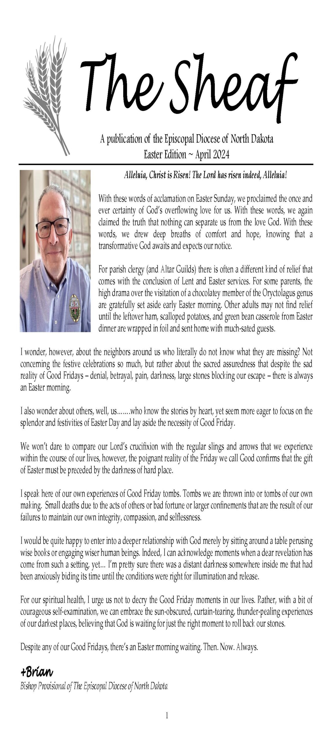 The Sheaf – Episcopal Diocese of North Dakota